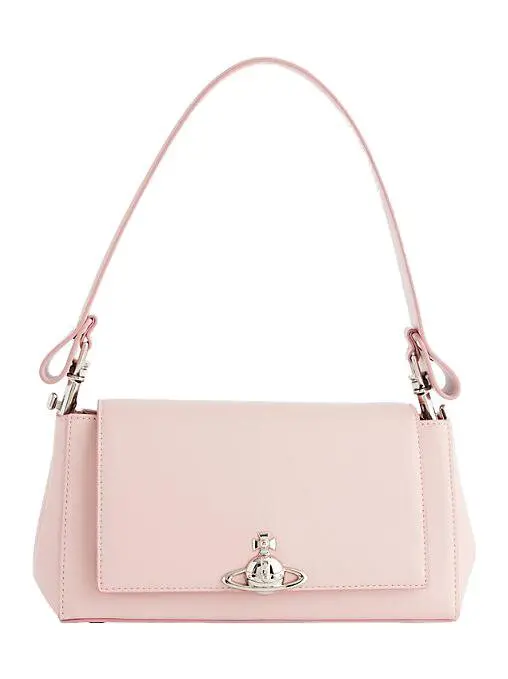 VIVIENNE WESTWOOD Hazel Leather Shoulder Bag - Pastel Pink