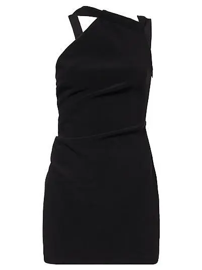 Bec & Bridge Sylvie Draped Mini Dress - Black