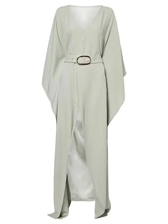 TALLER MARMO Cassandra Belted Woven Maxi Dress - Ice