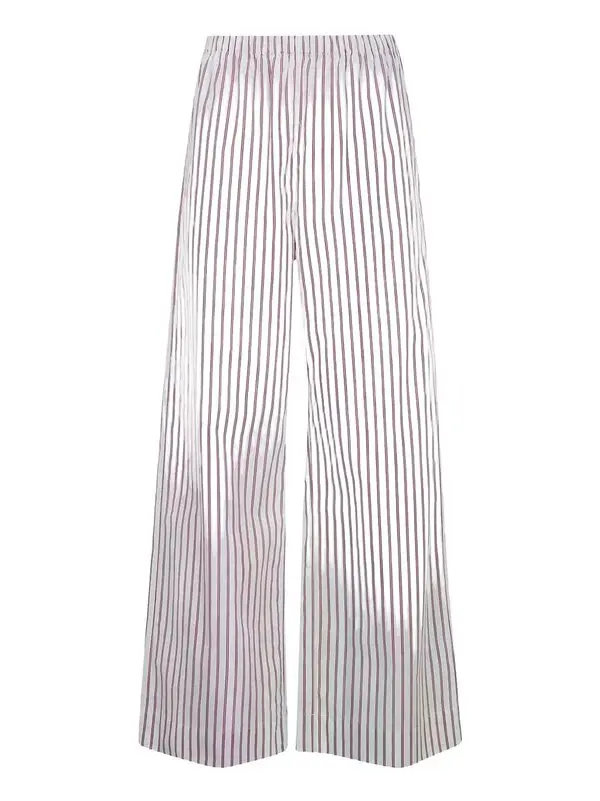 BY MALENE BIRGER Cabello Striped Trousers - White
