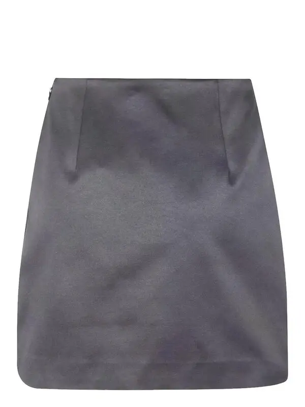 BY MALENE BIRGER Raye Asymmetric Mini Skirt - Grey