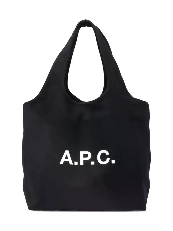 A.p.c. Logo-print Tote Bag - Black