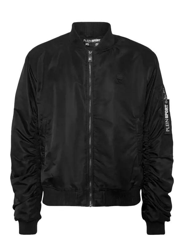 PLEIN SPORT Logo-plaque Bomber Jacket - Black