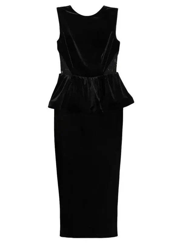 SILK LOVE & LACE Dominique Maxi Dress - Black