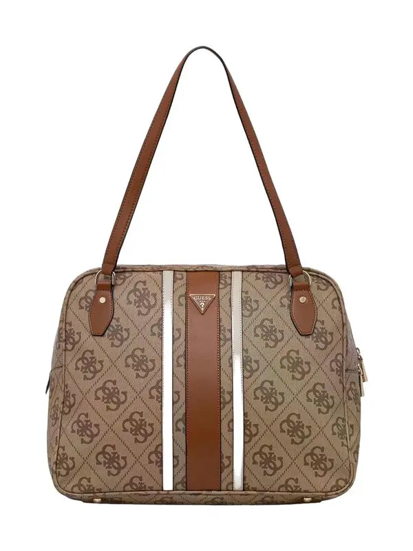 Guess Monogram Laptop Bag - Neutrals