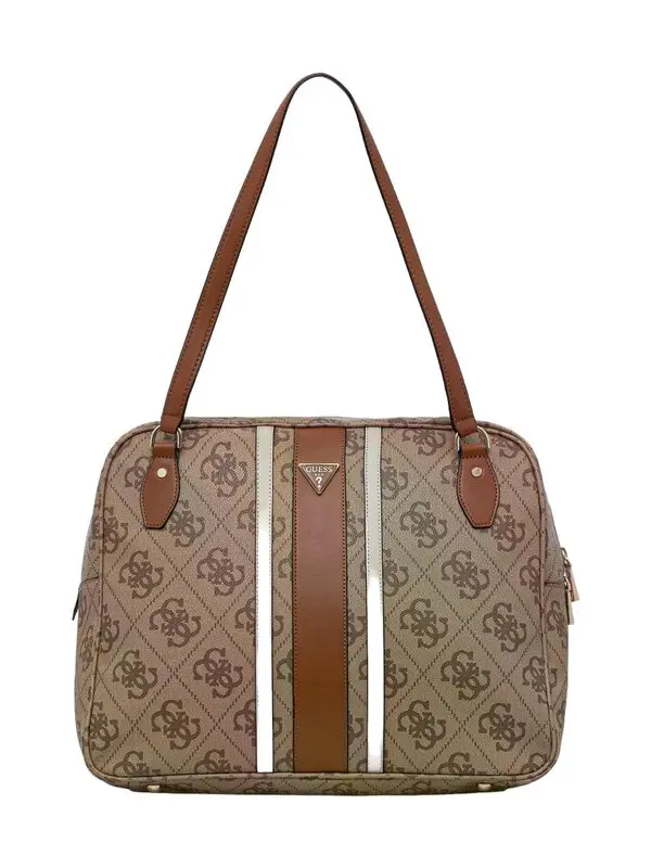 Guess Monogram Laptop Bag - Neutrals