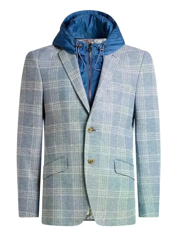 Etro Panelled Blazer - Blue