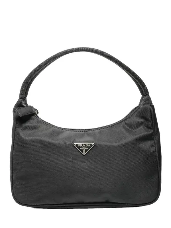 Prada 1990s Triangle-logo Tote Bag - Black
