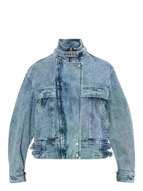 MARANT ETOILE Buckled Zip-up Jacket - Blue