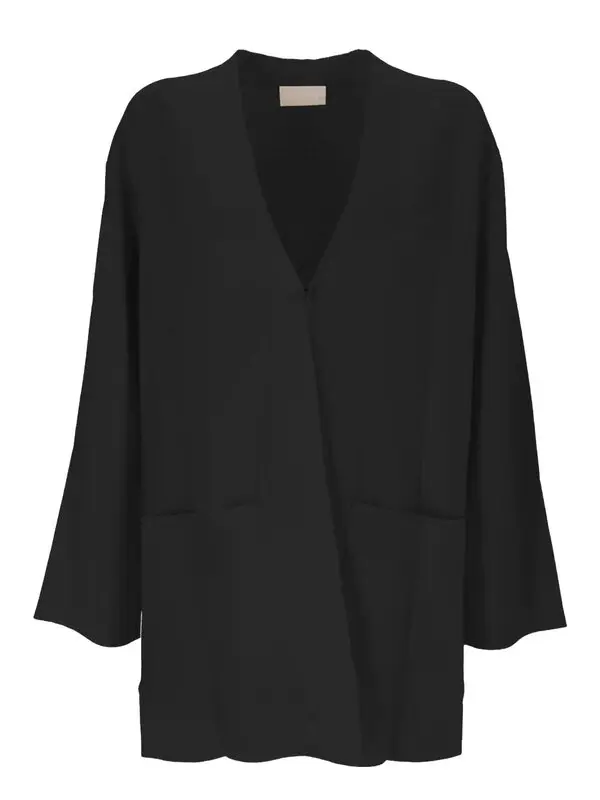 Hemisphere Open-front Cardigan - Black