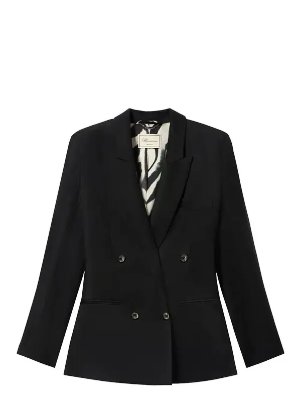 Blumarine Double-breasted Blazer - Black