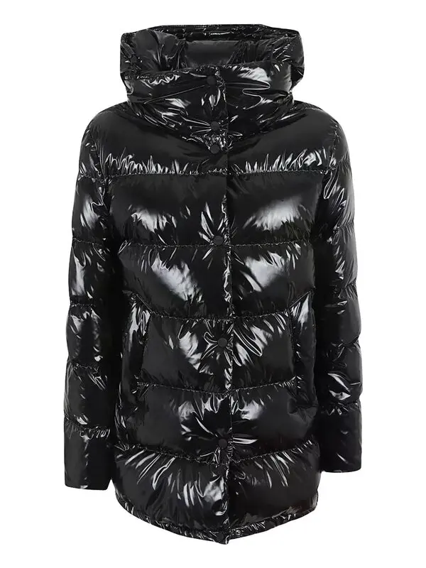 Herno Hooded Puffer Jacket - Black