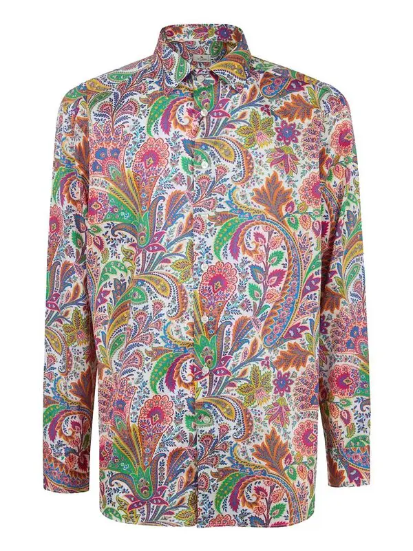 Etro Paisley-print Long-sleeve Shirt - White