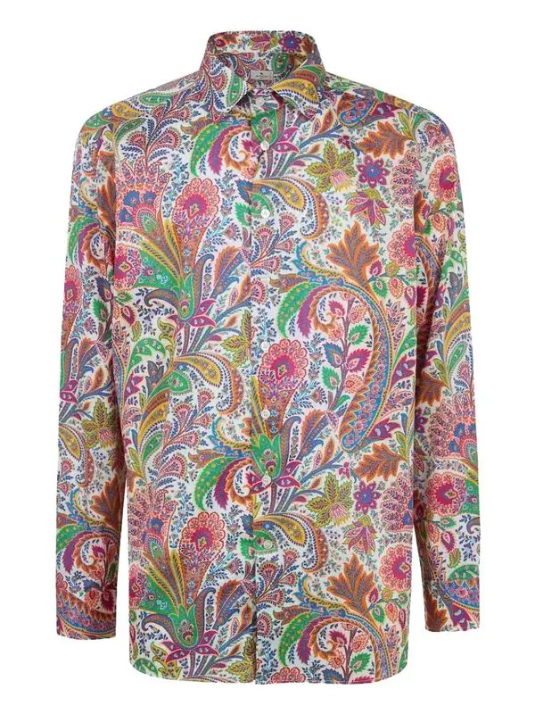 Etro Paisley-print Long-sleeve Shirt - White