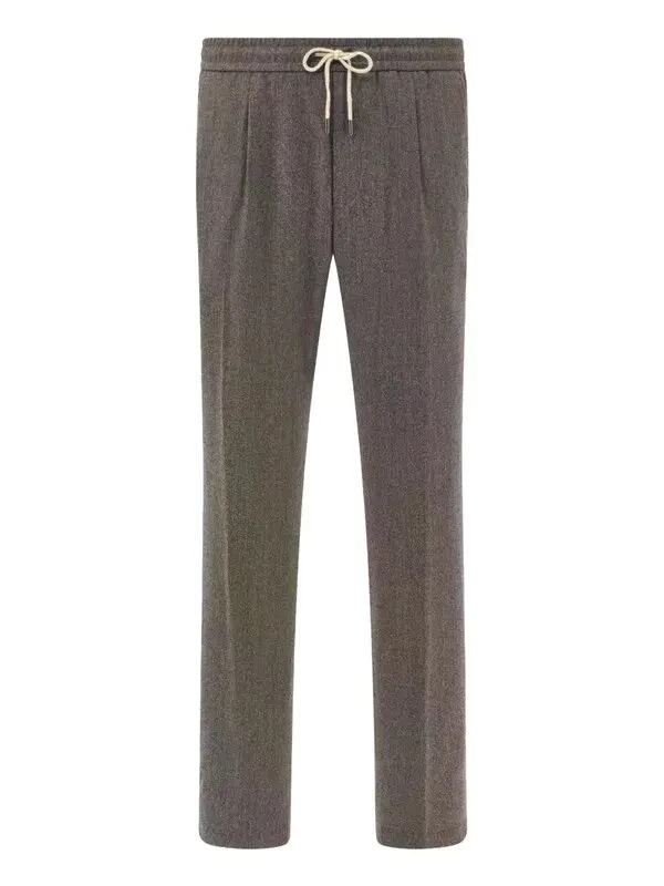 Boggi Milano City Drawstring Trousers - Brown