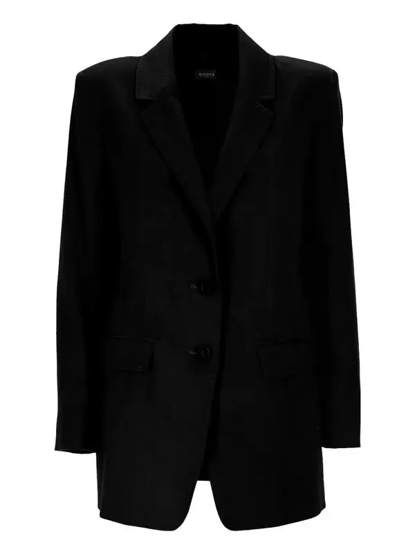Marella Flap-pocket Blazer - Black