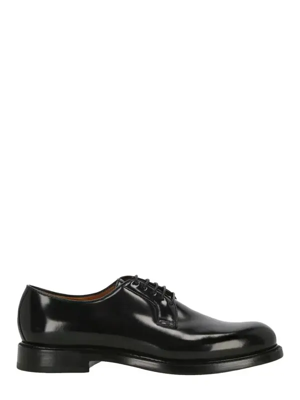 ORTIGNI Lace-up Flat Shoes - Black