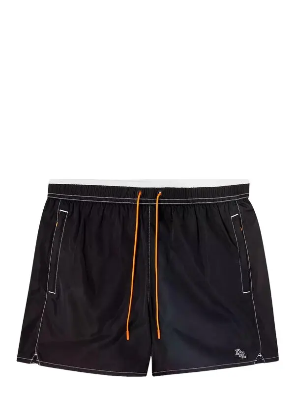 DIESEL® Drawstring Swim Shorts - Black