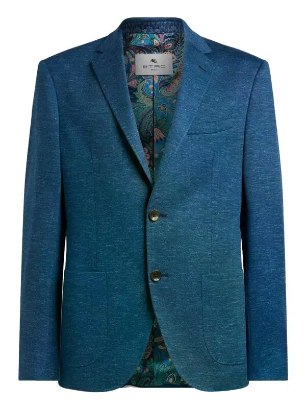 Etro Single-breasted Blazer - Blue