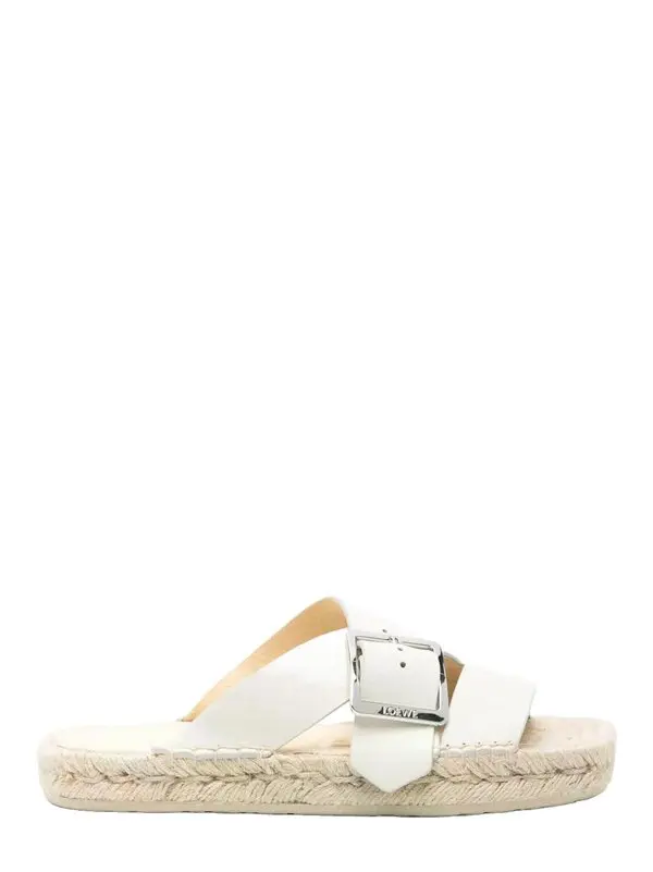 Loewe Leather Sandals - Neutrals