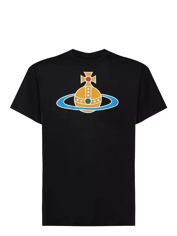 VIVIENNE WESTWOOD Orb-logo T-shirt - Black