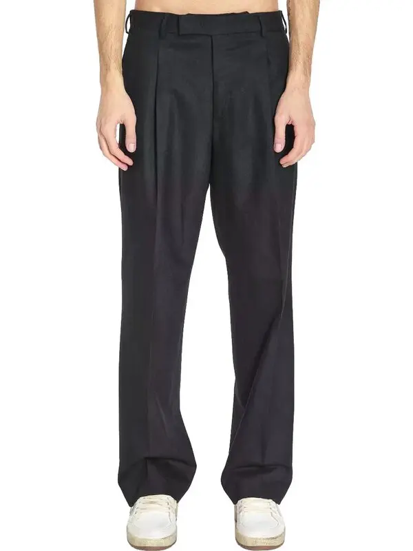 PT TORINO Belt Loops Welt Trousers - Black