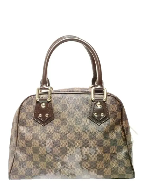 LOUIS VUITTON 2008 Manhattan Damier Ebene Pm Tote Bag - Brown