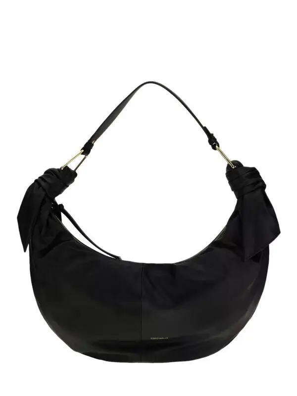 COCCINELLE Large Furoshiki Shoulder Bag With Knotted Detail - Black