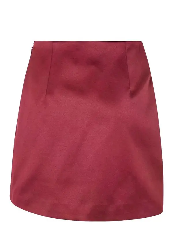 BY MALENE BIRGER Draped Mini Skirt - Red