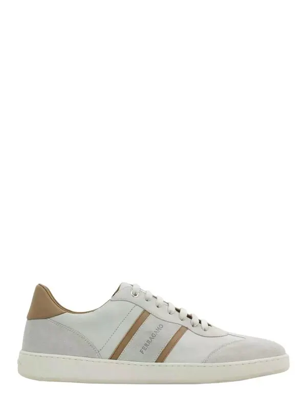 FERRAGAMO Panelled Low Top Sneakers - Blue