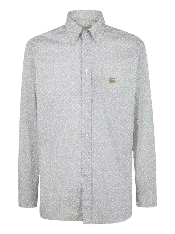 Etro Paisley-pattern Embroidered Shirt - Neutrals