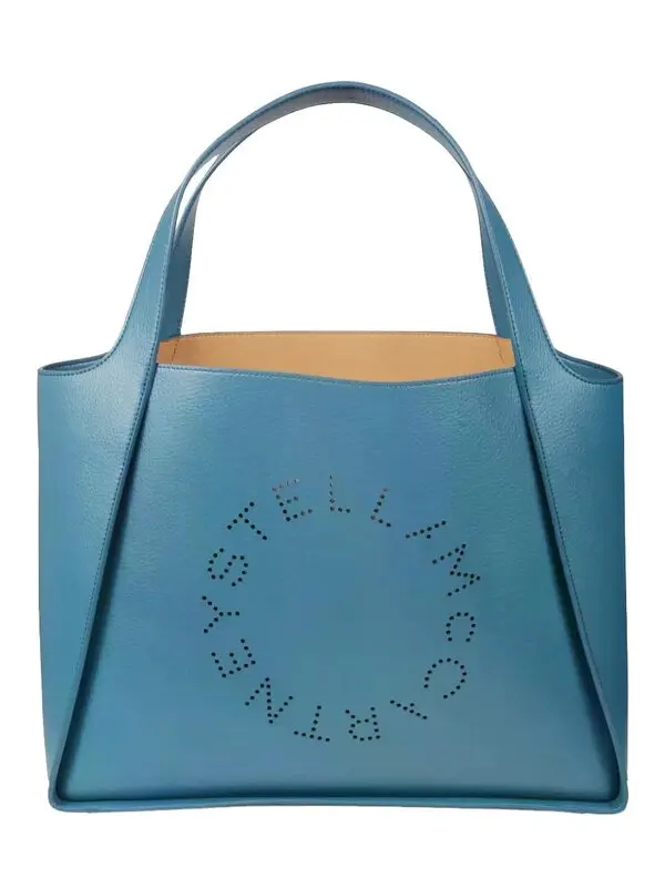 Stella McCartney Perforated-logo Tote Bag - Blue
