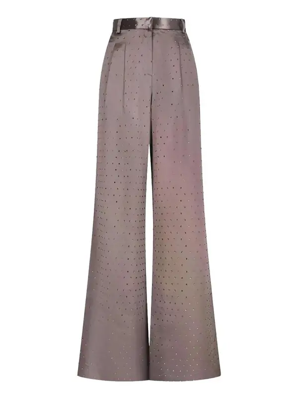 Andamane Nathalie Crystal Wide Trousers - Neutrals