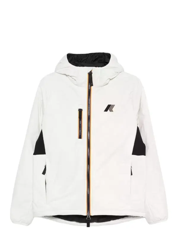 K-WAY Hooded Zip Jacket - White