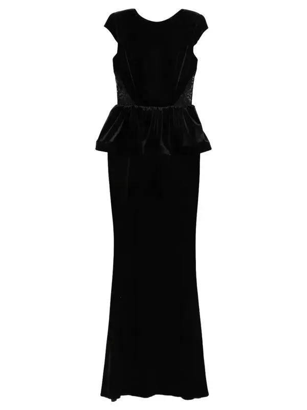 SILK LOVE & LACE Dominique Maxi Dress - Black