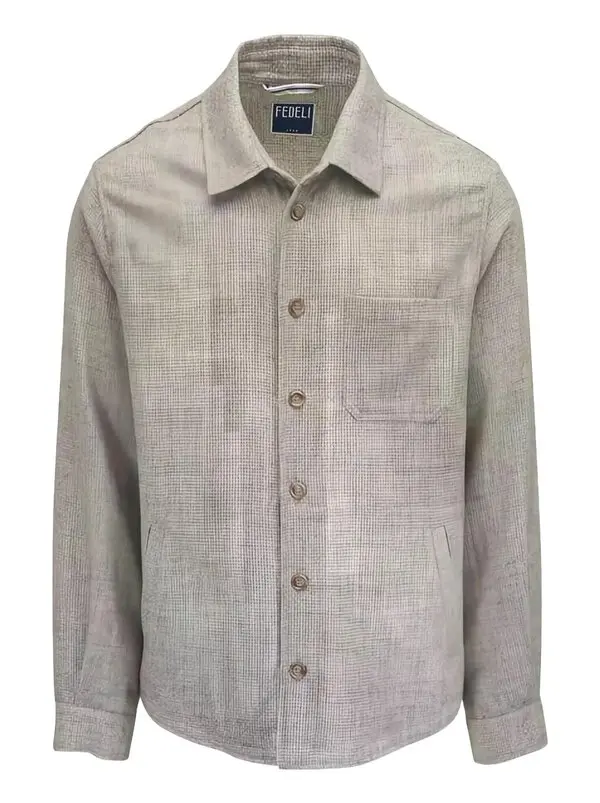 Fedeli Buttoned Pocket Overshirt - Neutrals