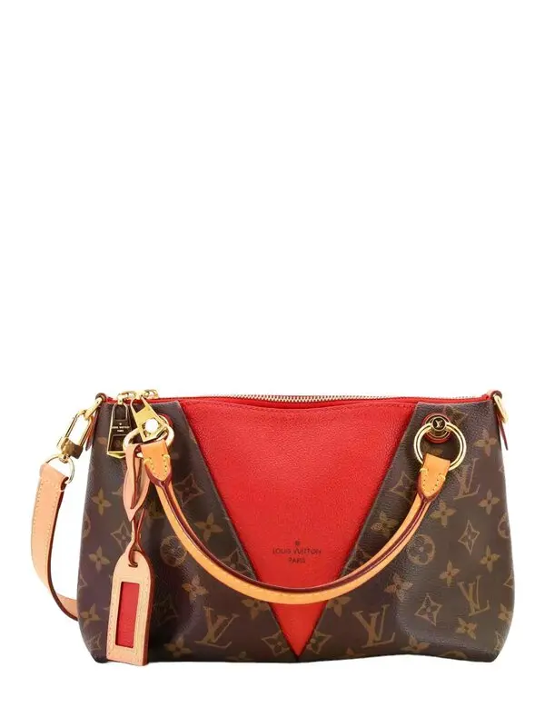 LOUIS VUITTON V Monogram Canvas And Leather Bb Tote Bag - Brown