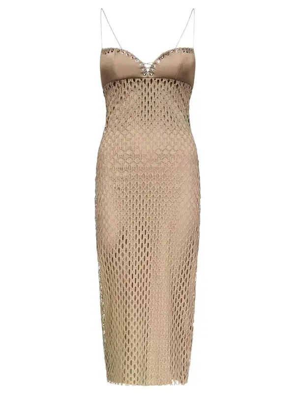 LUDOVIC DE SAINT SERNIN Isabella Lace Dress - Neutrals