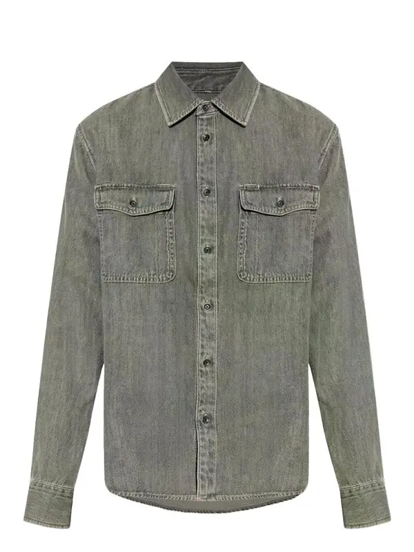 Rag & Bone Patch-pocket Shirt - Grey