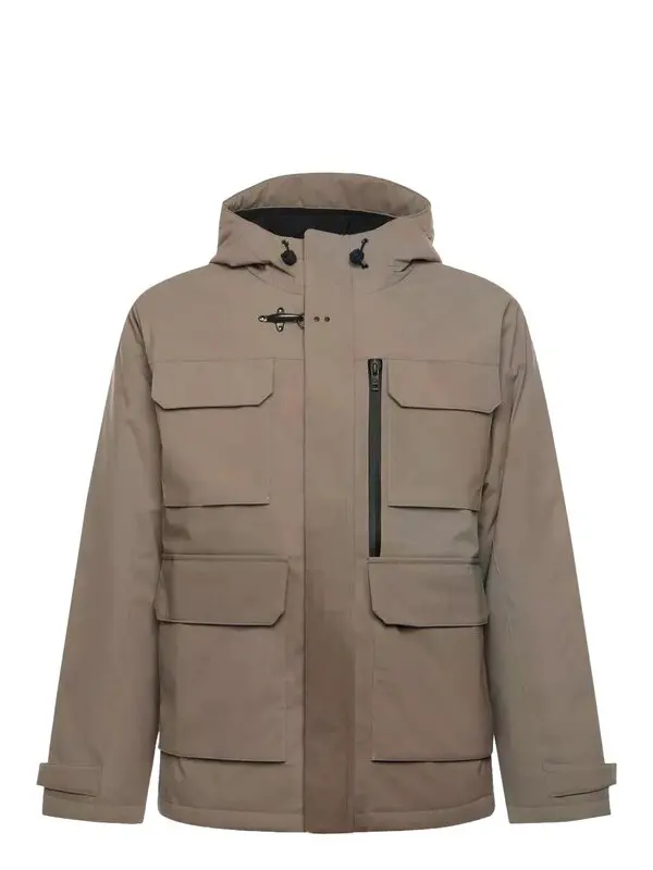 FAY Patch-pocket Hooded Jacket - Neutrals
