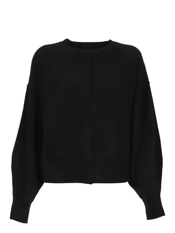 EMMA E GAIA Balloon-sleeve Cardigan - Black
