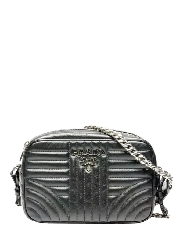 Prada Diagram Chain-strap Shoulder Bag - Black