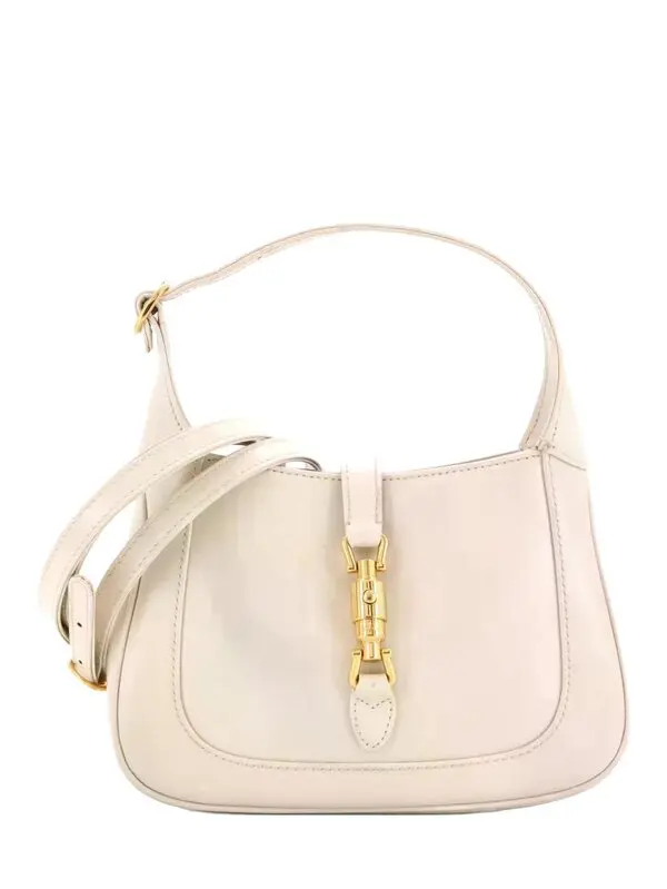 Gucci Jackie 1961 Leather Mini Hobo Bag - White