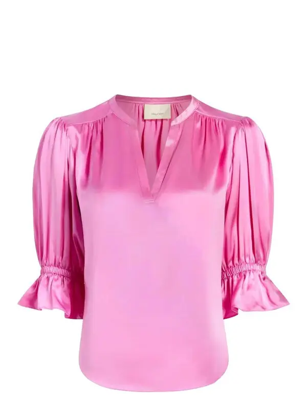 Cinq À Sept Fiona V-neck Blouse - Pink