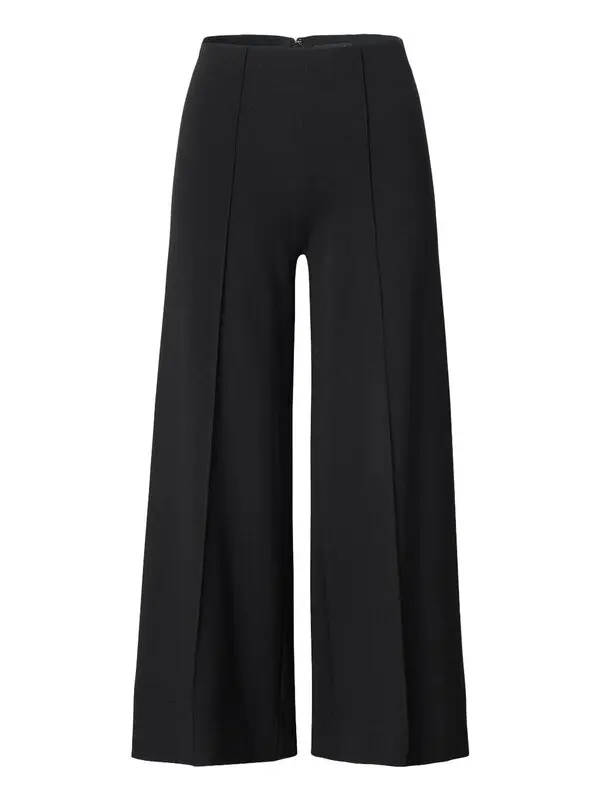 Rag & Bone Irina Cropped Wide-leg Trousers - Black