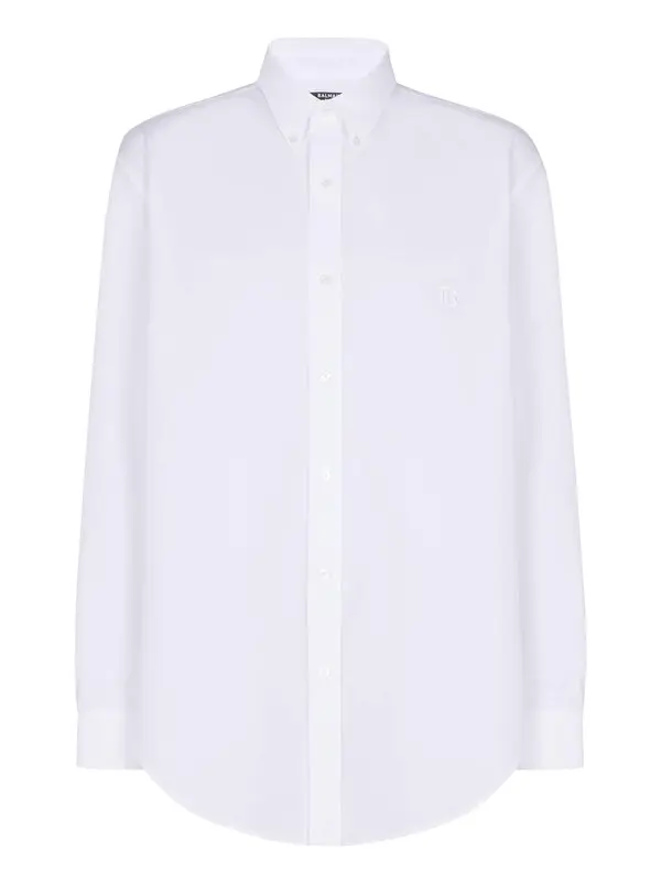 Balmain Cotton Poplin Shirt - White