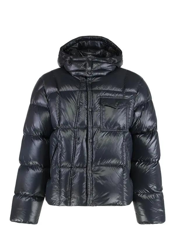Moncler Serfanto Short Parka With Hood - Black