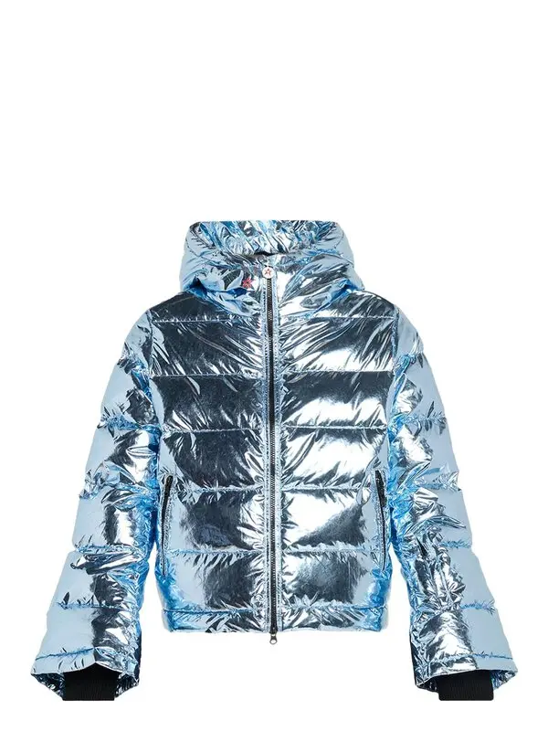Perfect Moment Polar Flare Down Ski Jacket - Light Blue