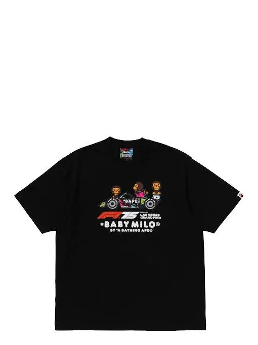 A BATHING APE X F1lvmilo Relaxed Fit Tee Shirt - Black