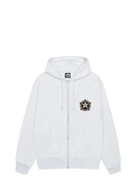 StÜssy Ranger Zip Hoodie - Ash Heather